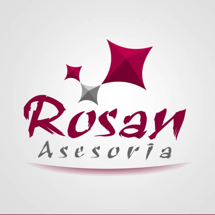 Asesoría Rosan - Portafolio diseño logos para servicios Logocrea®